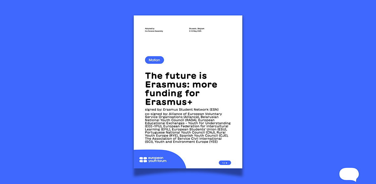 The future is Erasmus: more funding for Erasmus+ | European Youth Forum